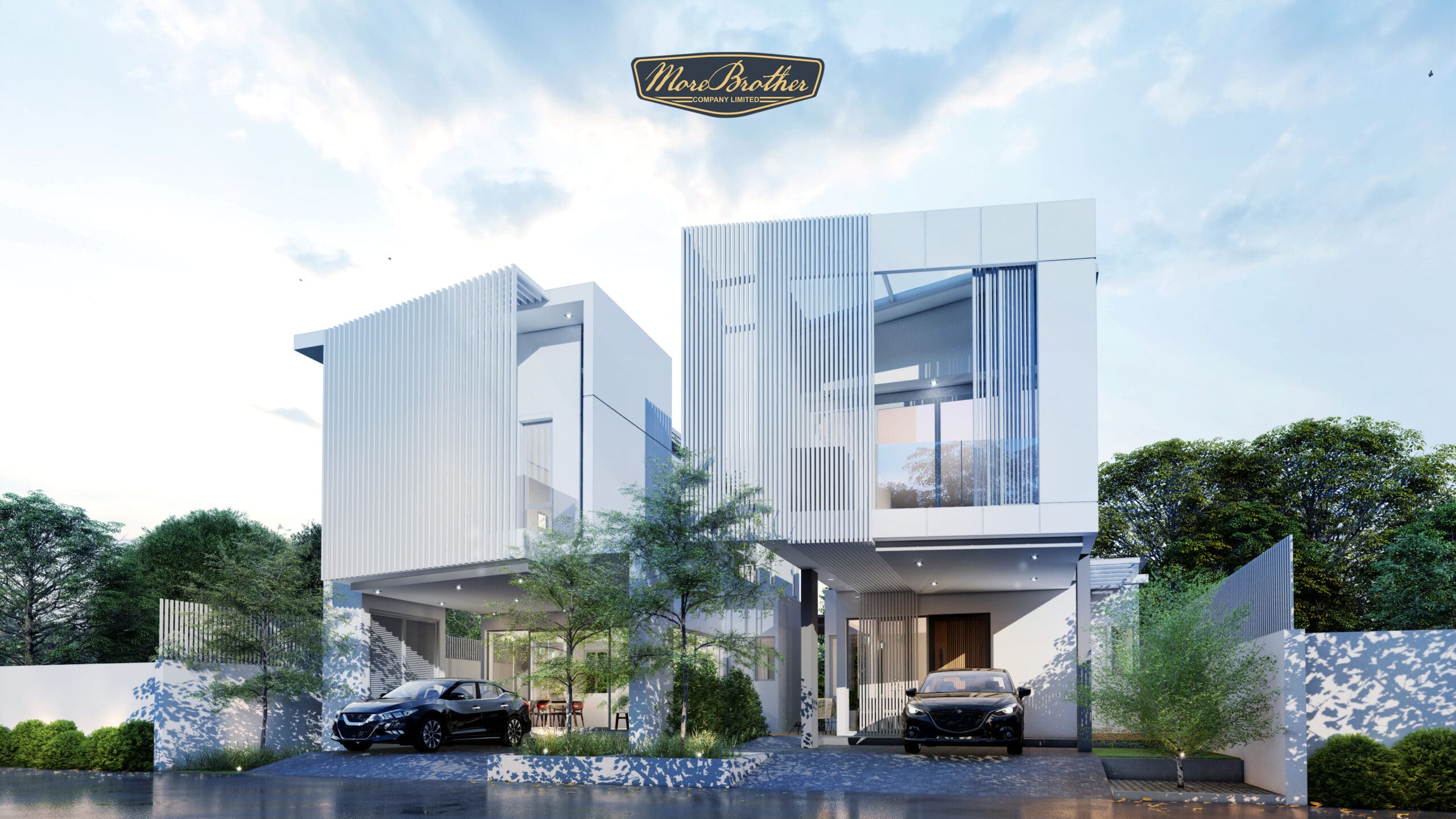 Project : MINIMAL MODERN ARCHITECTURE Residential building project 2 ...